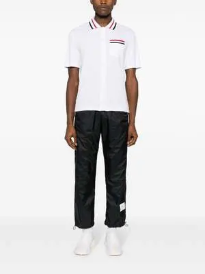 Thom Browne Rwb-stripe Cotton Shirt