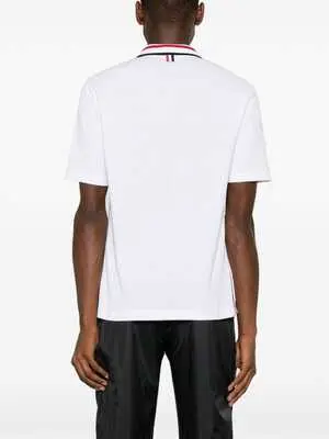 Thom Browne Rwb-stripe Cotton Shirt