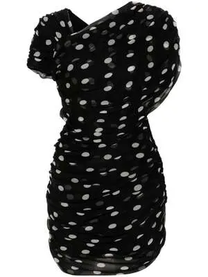 Saint Laurent Polka-dot Mini Dress