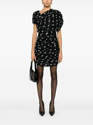 Saint Laurent Polka-dot Mini Dress