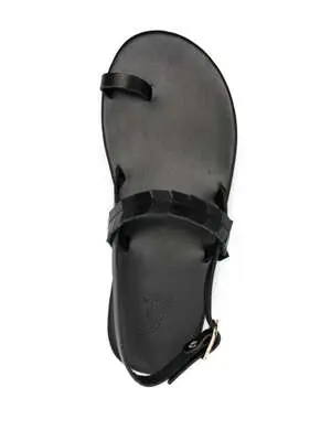 ANCIENT GREEK SANDALS Kamara Leather Sandals - Black