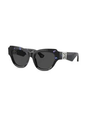 Burberry Rose Monogram Cat-eye Sunglasses - Blue