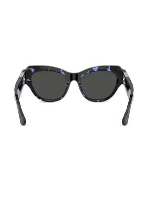 Burberry Rose Monogram Cat-eye Sunglasses - Blue