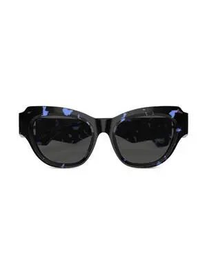 Burberry Rose Monogram Cat-eye Sunglasses - Blue