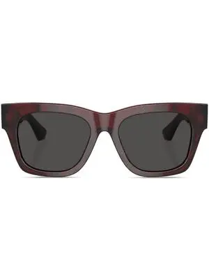 Burberry Burberry Checkered Wayfarer Sunglasses Red