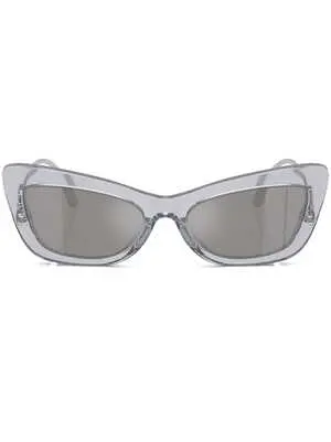 Dolce & Gabbana Crystal Cat-eye Sunglasses - Silver