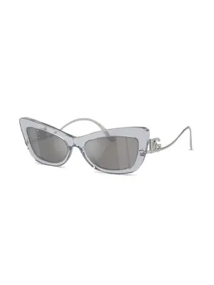 Dolce & Gabbana Crystal Cat-eye Sunglasses - Silver