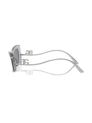 Dolce & Gabbana Crystal Cat-eye Sunglasses - Silver