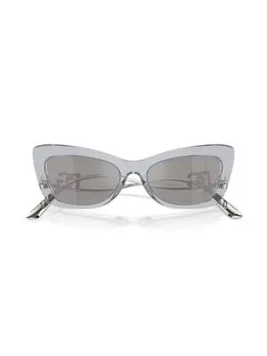 Dolce & Gabbana Crystal Cat-eye Sunglasses - Silver