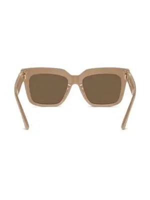 Burberry Monogram Plaque Wayfarer Sunglasses