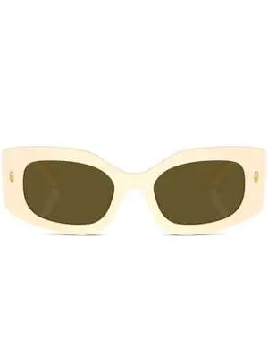 Tory Burch Miller Rectangle-frame Sunglasses - Neutrals