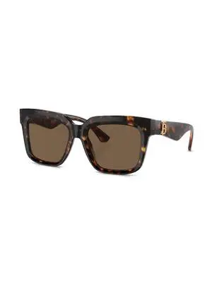 Burberry Tortoiseshell Square-frame Sunglasses