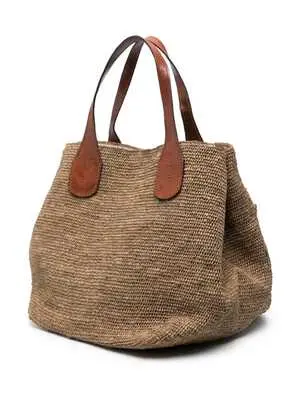 IBELIV Laza Ii Raffia Tote Bag - Neutrals