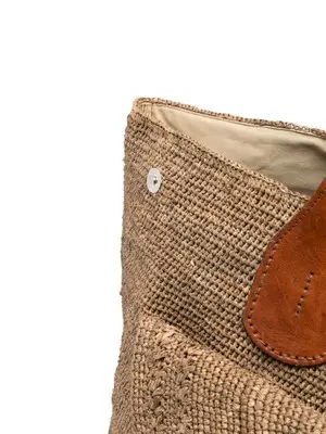 IBELIV Laza Ii Raffia Tote Bag - Neutrals