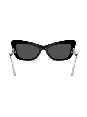 Dolce & Gabbana Crystal Cat-eye Sunglasses - Silver