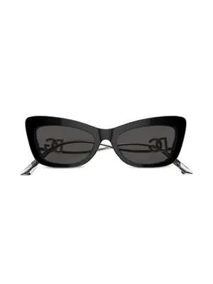 Dolce & Gabbana Crystal Cat-eye Sunglasses - Silver