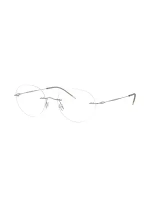 Giorgio Armani Rimless Round-frame Eyeglasses