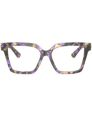 Dolce & Gabbana Logo-plaque Glasses - Purple