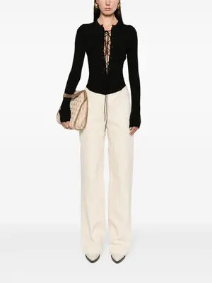 Stella McCartney Lace-up Ribbed Jumper