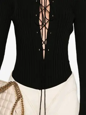 Stella McCartney Lace-up Ribbed Jumper