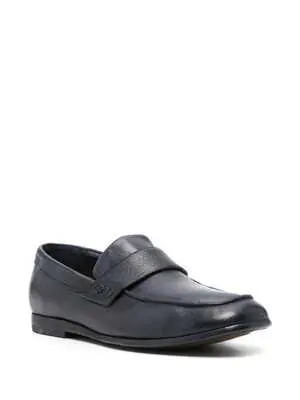 Moma Pebbled-leather Loafers