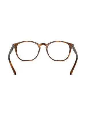 Giorgio Armani Tortoiseshell Round-frame Glasses - Brown