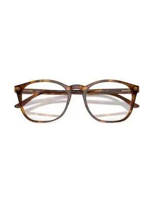 Giorgio Armani Tortoiseshell Round-frame Glasses - Brown