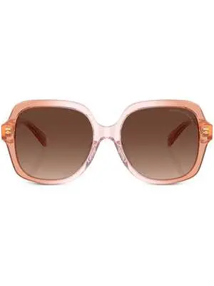 COACH Ombré-effect Oversized Sunglasses - Brown