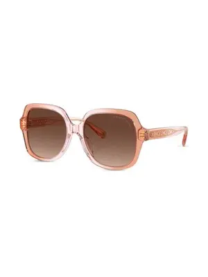 COACH Ombré-effect Oversized Sunglasses - Brown