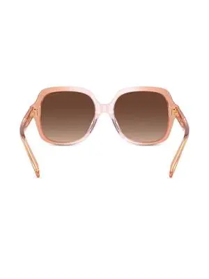 COACH Ombré-effect Oversized Sunglasses - Brown