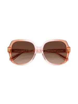 COACH Ombré-effect Oversized Sunglasses - Brown