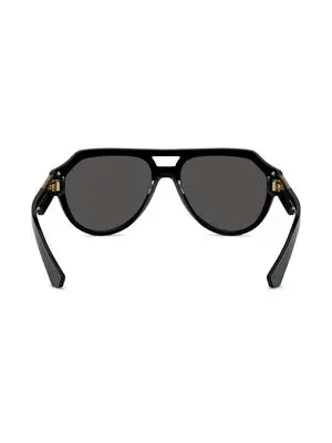 Dolce & Gabbana Logo Pilot Sunglasses