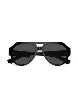 Dolce & Gabbana Logo Pilot Sunglasses