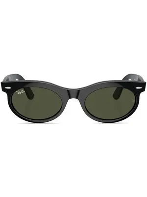Ray-ban Wayfarer Oval-frame Sunglasses - Black