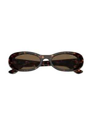 VOGUE EYEWEAR Tortoiseshell-effect Oval-frame Sunglasses