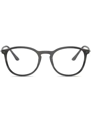 Giorgio Armani Round Frame Glasses - Grey