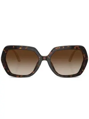 Dolce & Gabbana Dolce & Gabbana Eyewear Oversize Sunglasses Gold