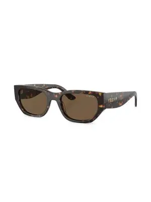 VOGUE EYEWEAR Tortoiseshell Rectangle Sunglasses