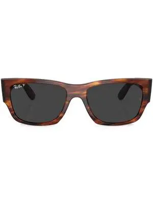 Ray-ban Carlos Rectangle-frame Sunglasses - Brown