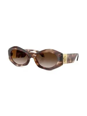Versace Medusa Plaque Oval Sunglasses