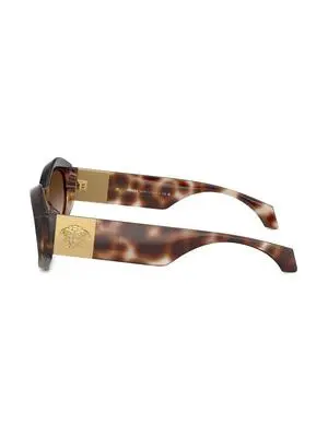 Versace Medusa Plaque Oval Sunglasses