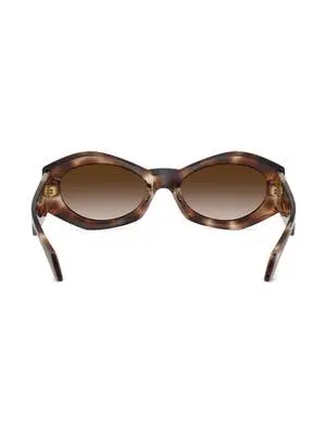 Versace Medusa Plaque Oval Sunglasses