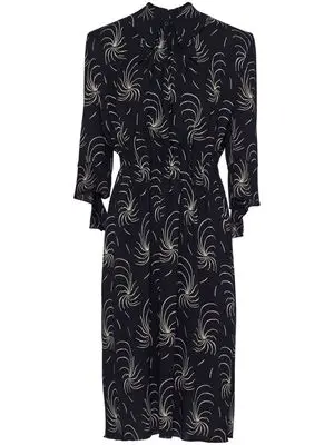 Prada Graphic-print Crepe Shirtdress