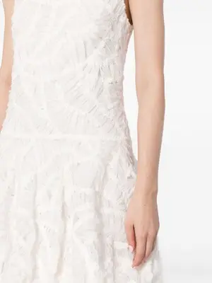 Simkhai Vallan Ruffle-detail Mini Dress - White
