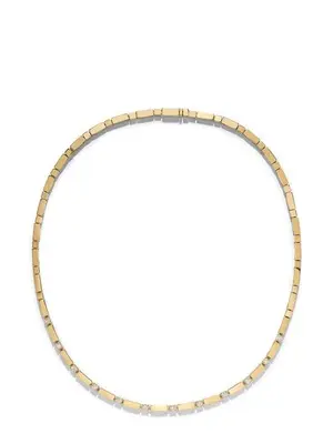 AZLEE 18kt Yellow Diamond Chain Necklace - Gold