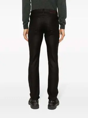 Brioni Low-rise Slim-fit Tapered Trousers - Brown