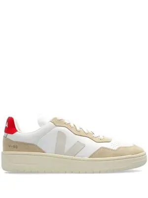 VEJA V-90 Leather Sneakers - White