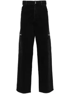 Givenchy Logo-print Straight-leg Jeans