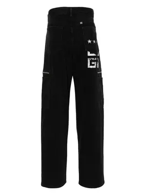 Givenchy Logo-print Straight-leg Jeans