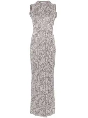 Acne Studios Sequin-embellished Knitted Maxi Dress